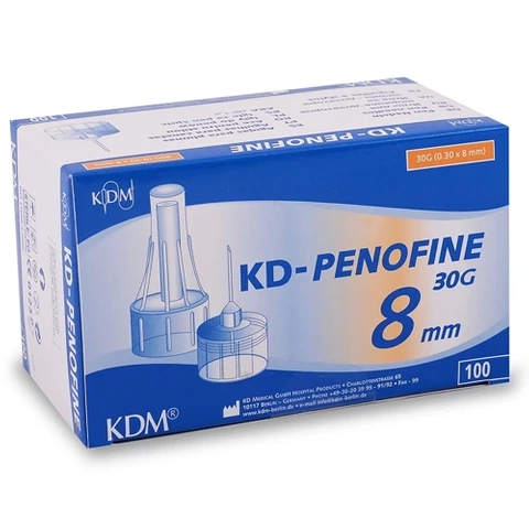 KD-Penofine Igły do penów insulinowych 30g 0,30mm x 8mm x 100 sztuk ...