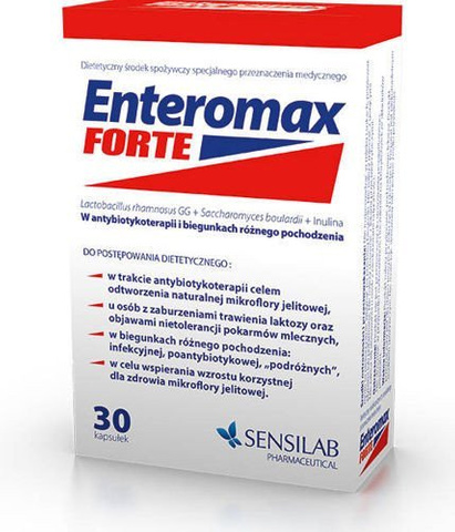 ENTEROMAX FORTE x 30 kapsułek | cena, opinie, dawkowanie, skład | i ...