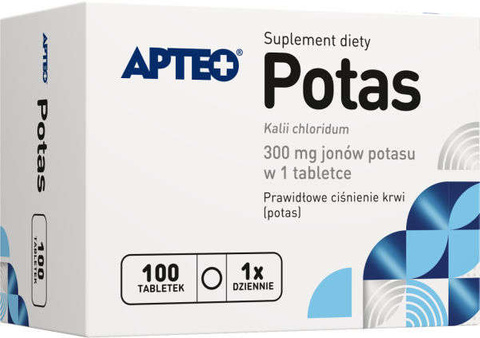 POTAS Apteo 300mg x 100 tabletek | cena, opinie, dawkowanie, skład | i ...