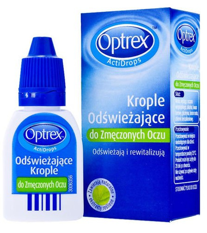 OPTREX ActiDrops Odświeżające krople do zmęczonych oczu 10ml | cena ...