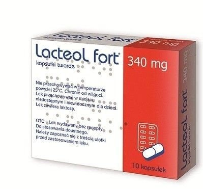 Lacteol Fort 340mg x 10 kapsułek | cena, opinie, dawkowanie, skład | i ...