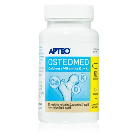 Osteomed Calcium z Wit.D x 60 tabletek | cena, opinie, dawkowanie ...