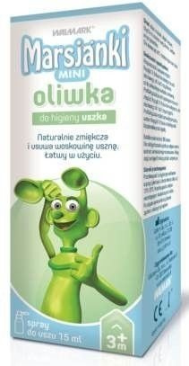 Marsjanki MINI oliwka do higieny uszka 15ml | cena, opinie, dawkowanie ...
