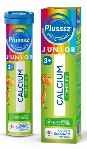 Plusssz Junior Calcium Complex x 20 tabletek musujących | cena, opinie ...