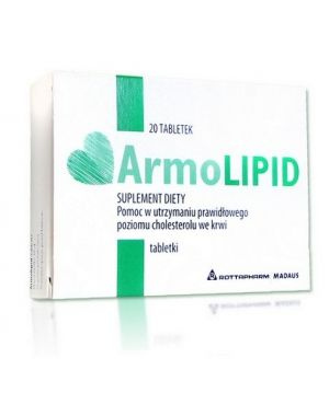 ARMOLIPID x 20 tabletek | cena, opinie, dawkowanie, skład | i-Apteka.pl