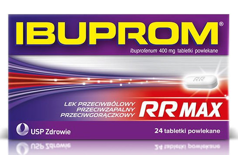 Ibuprom RR MAX x 24 tabletek | cena, opinie, dawkowanie, skład | i ...