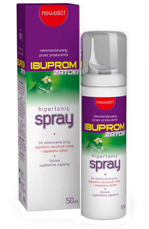 IBUPROM ZATOKI Hipertonic Spray 50ml | cena, opinie, dawkowanie, skład ...
