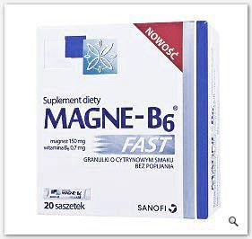MAGNE-B6 Fast x 20 saszetek | cena, opinie, dawkowanie, skład | i-Apteka.pl