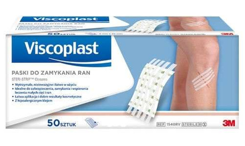 Viscoplast Steri-Strip Paski do zamykania ran 6 x 75mm x 50 sztuk ...