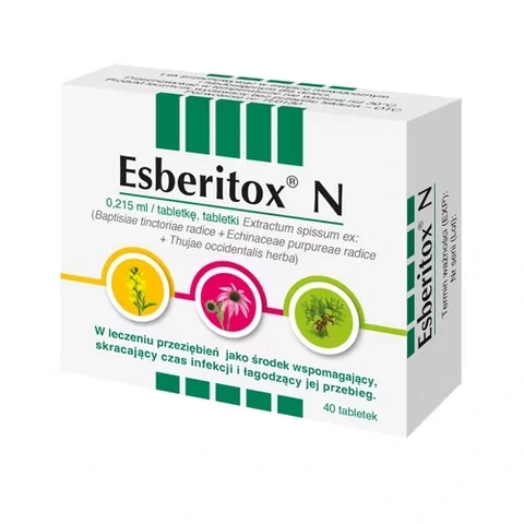 ESBERITOX N x 40 tabletek | cena, opinie, dawkowanie, skład | i-Apteka.pl