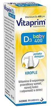 Vitaprim D3 Baby 400 j.m. 10ml | cena, opinie, dawkowanie, skład | i-Apteka.pl