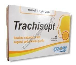 TRACHISEPT x 16 past. miód-cytryna | cena, opinie, dawkowanie, skład ...
