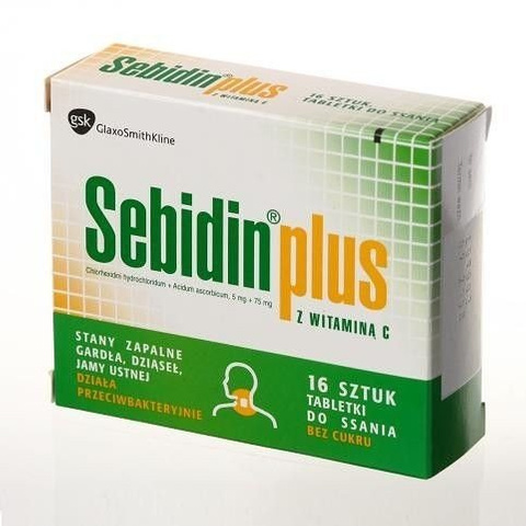 SEBIDIN Plus x 16 tabl. do ssania bez cukru | cena, opinie, dawkowanie ...