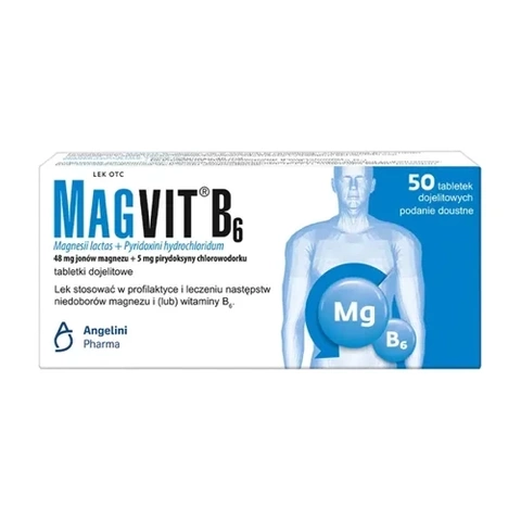 Magvit B6 x 50 tabletek | cena, opinie, dawkowanie, skład | i-Apteka.pl