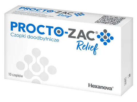 Procto-Zac Relief x 10 czopków doodbytniczych | cena, opinie ...