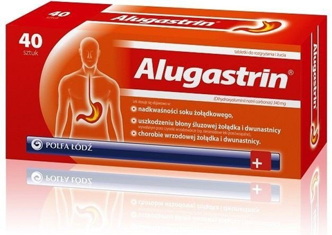 ALUGASTRIN x 40 tabletek | cena, opinie, dawkowanie, skład | i-Apteka.pl