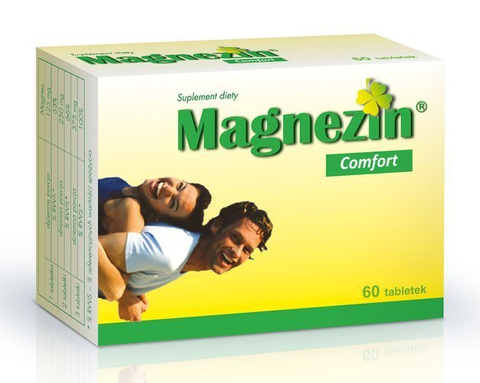 MAGNEZIN COMFORT 125mg x 60 tabletek | cena, opinie, dawkowanie, skład ...