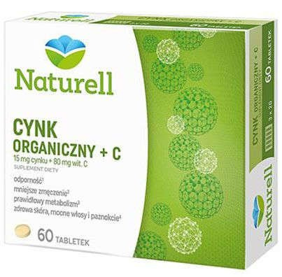 Cynk organiczny + C x 60 tabletek | cena, opinie, dawkowanie, skład | i ...