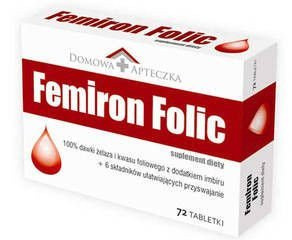 FEMIRON FOLIC x 72 tabletki | cena, opinie, dawkowanie, skład | i-Apteka.pl