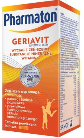 GERIAVIT x 100 kapsułek - Apteka internetowa i-Apteka.pl