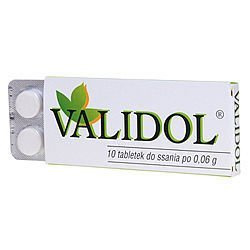 VALIDOL 0,06 x 10 tabletek | cena, opinie, dawkowanie, skład | i-Apteka.pl