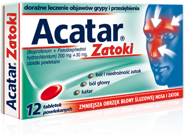 ACATAR Zatoki x 12 tabletek | cena, opinie, dawkowanie, skład | i-Apteka.pl