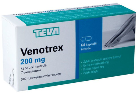 VENOTREX 0,2 x 64 kapsułki | cena, opinie, dawkowanie, skład | i-Apteka.pl