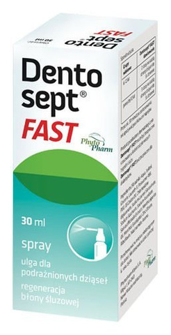Dentosept Fast spray 30ml | cena, opinie, dawkowanie, skład | i-Apteka.pl