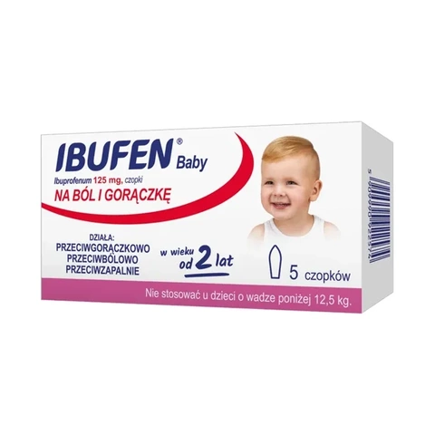 IBUFEN BABY 125mg x 5 czopków | cena, opinie, dawkowanie, skład | i ...