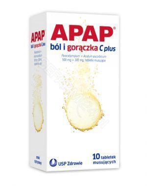 APAP Ból i gorączka C plus x 10 tabletek musujących | cena, opinie ...