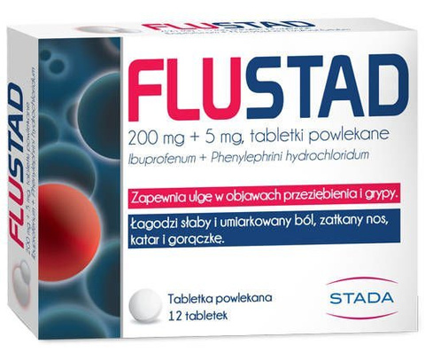 Flustad x 12 tabletek | cena, opinie, dawkowanie, skład | i-Apteka.pl