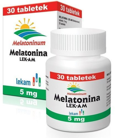MELATONINA 5 mg x30 tabletek Lek-am | i-Apteka.pl