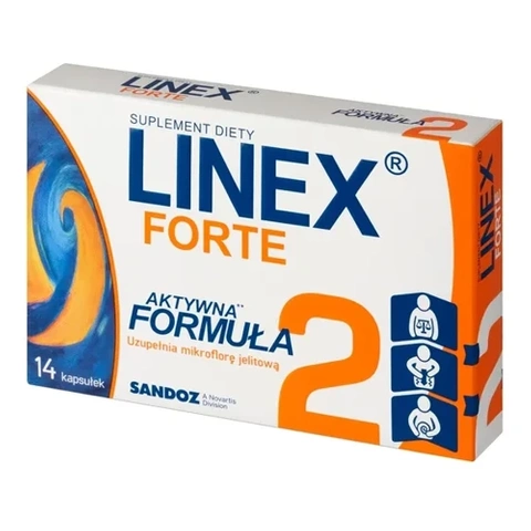 Linex Forte x 14 kapsułek | cena, opinie, dawkowanie, skład | i-Apteka.pl