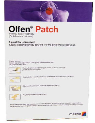 OLFEN PATCH plastry x 5 sztuk | cena, opinie, dawkowanie, skład | i ...