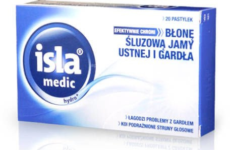 Isla Medic Hydro+ pastylki do ssania x 20 sztuk | cena, opinie ...