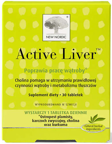 Active Liver x 30 tabletek | cena, opinie, dawkowanie, skład | i-Apteka.pl