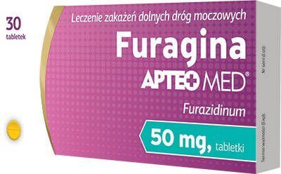 Furagina APTEO MED 50mg x 30 tabletek | cena, opinie, dawkowanie, skład ...