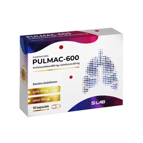 Pulmac-600 x 10 kapsułek | cena, opinie, dawkowanie, skład | i-Apteka.pl