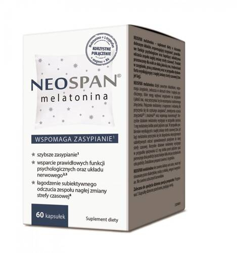 Neospan melatonina x 60 kapsułek - opinie, działanie, skład - Simply ...