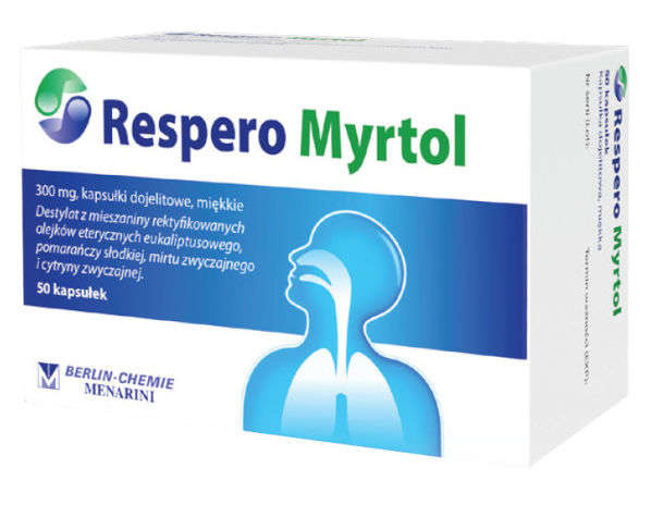Respero Myrtol 300mg x 50 kapsułek - opinie, działanie, skład - G.POHL ...