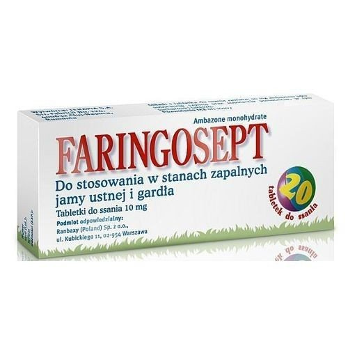 FARINGOSEPT x 20 tabletek do ssania - opinie, działanie, skład ...