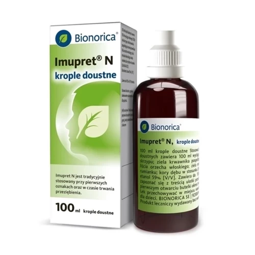Imupret N krople doustne Bionorica 50 ml | ulotka, skład, dawkowanie ...