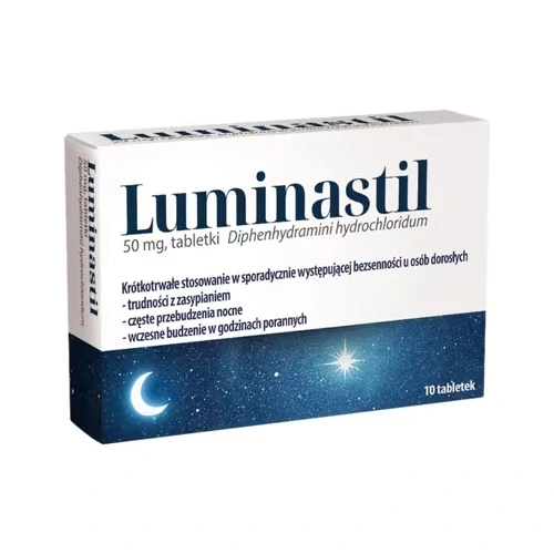 Luminastil 50mg x 10 tabletek | Ulotka, dawkowanie, skład | i-Apteka.pl
