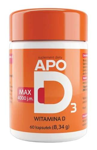 ApoD3 Max 4000j.m. x 60 kapsułek - opinie, działanie, skład - Aurovitas ...