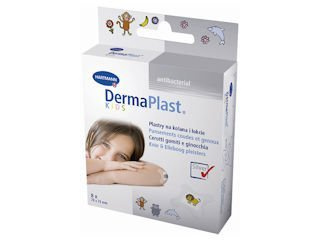 DermaPlast Kids Antibacterial Plaster 76mm x 76mm x 8 sztuk - opinie ...