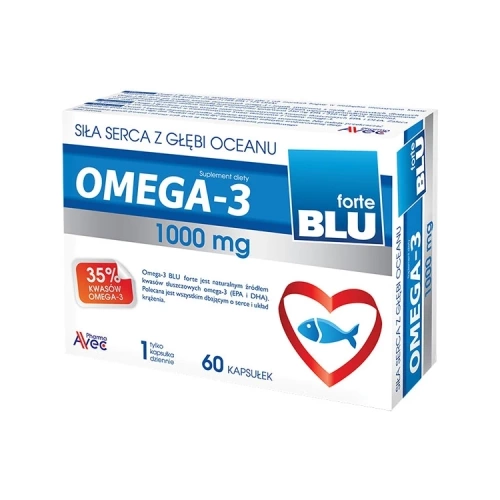 Omega 3 Blu Forte x 60 kapsułek - opinie, działanie, skład - Avec ...
