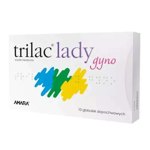 Trilac Lady Gyno x 10 globulek dopochwowych - opinie, działanie, skład ...