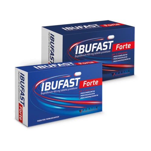 Ibufast Forte 400mg x 20 tabletek - opinie, działanie, skład - Fortis ...