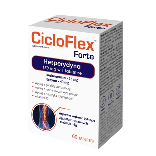 CicloFlex Forte - 60 tabletek - Wspiera krążenie | i-Apteka.pl