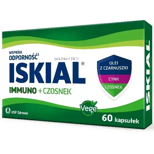 Iskial Immuno + Czosnek x 60 kapsułek - opinie, działanie, skład - USP ...